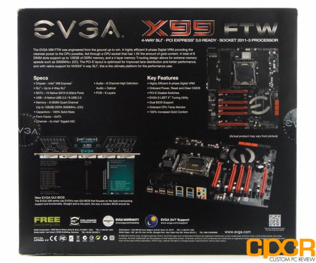 Review: EVGA X99 FTW LGA 2011-3 Motherboard | Custom PC Review